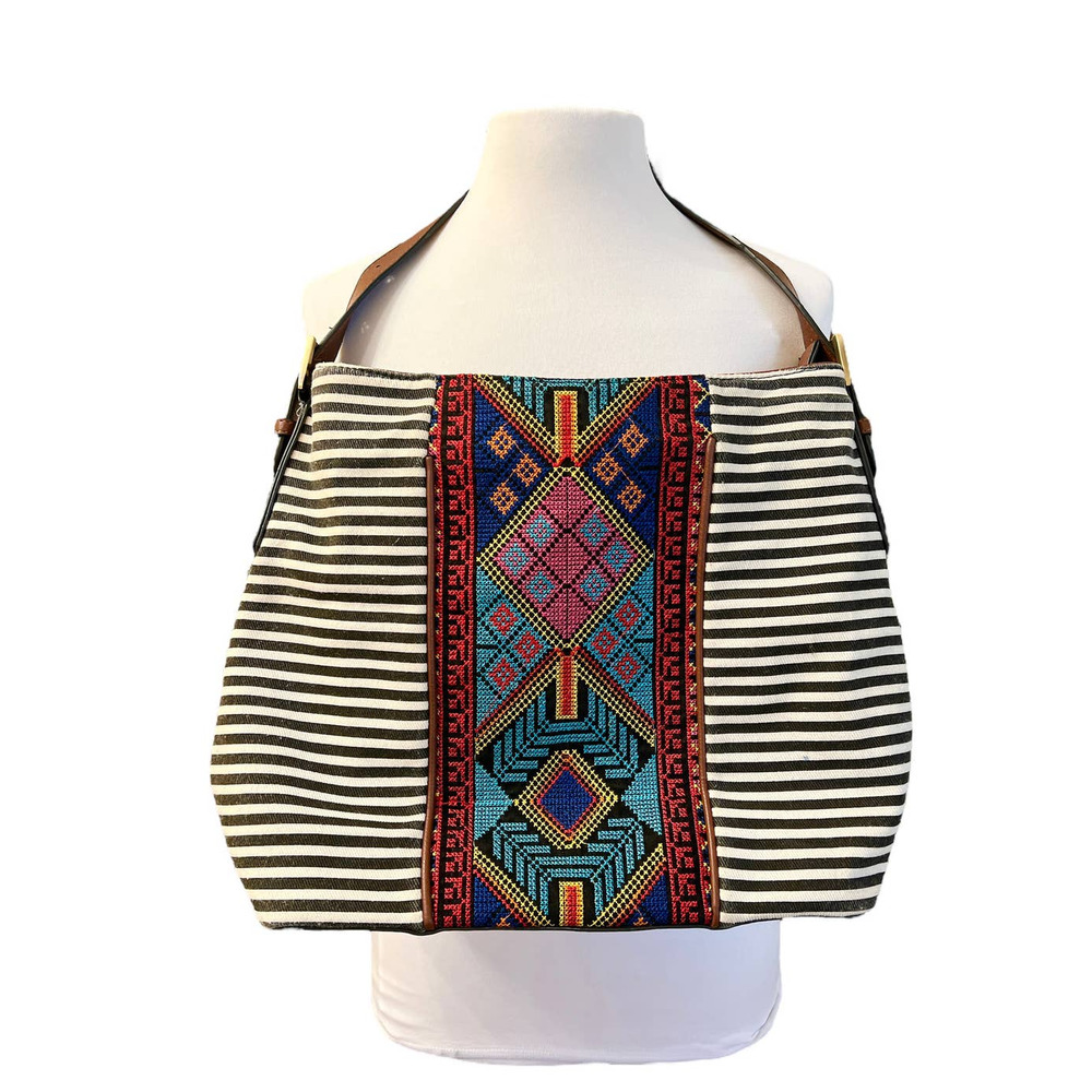 Jen & Co. Ember Hobo Bag Aztec Pattern Roomy Shoulder… - Gem